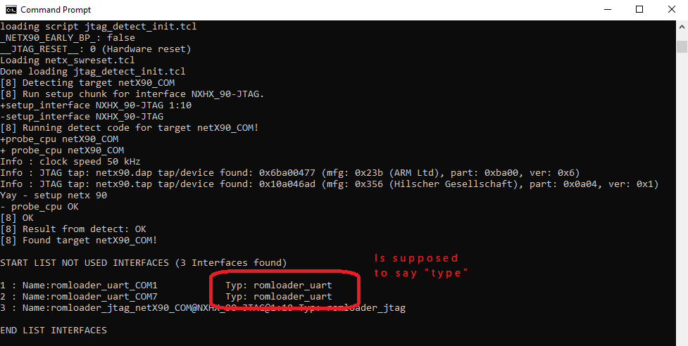 [NXTFLASHER-697] Typo typ => type - Hilscher Ticket